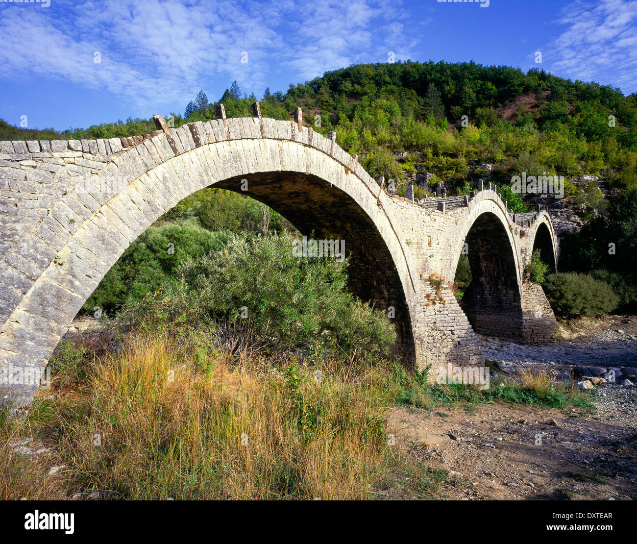 Plakidhas old bridge Epirus Greece Stock Photo - Alamy