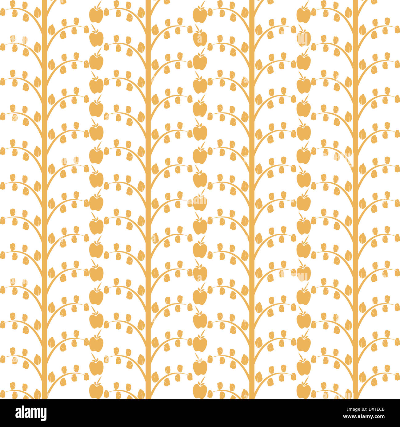Seamless pattern apple tree hi-res stock photography and images - Alamy