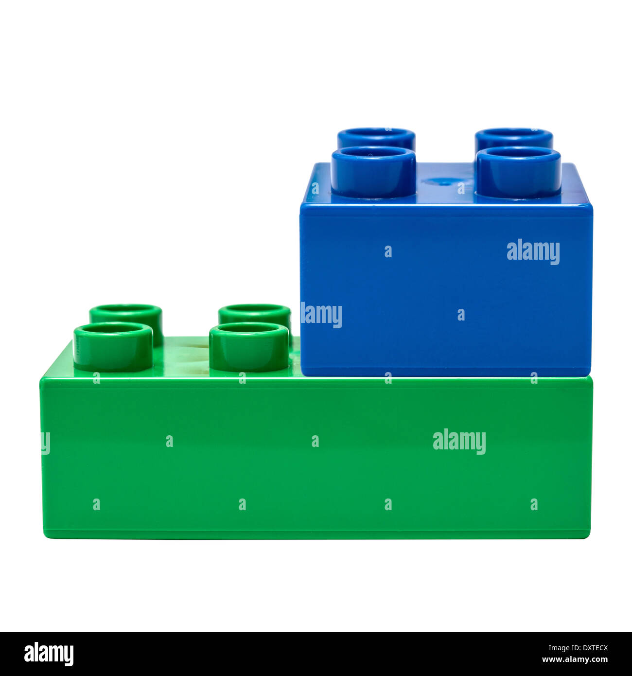 colorful building block isolated on white Stock Photo - Alamy