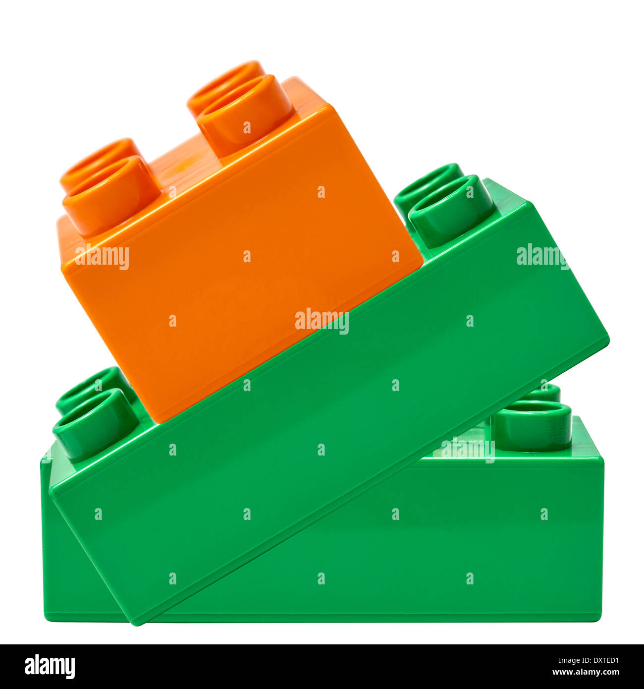 colorful building block isolated on white Stock Photo - Alamy