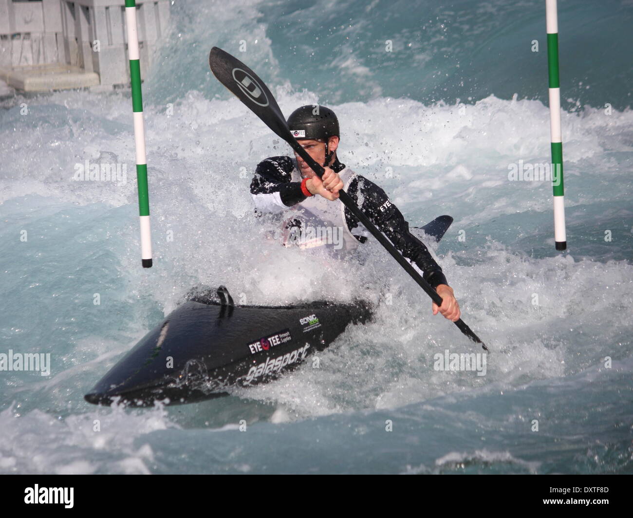 London, UK . 29th Mar, 2014. Day 2 - Huw SWETNAM competing in the GB ...