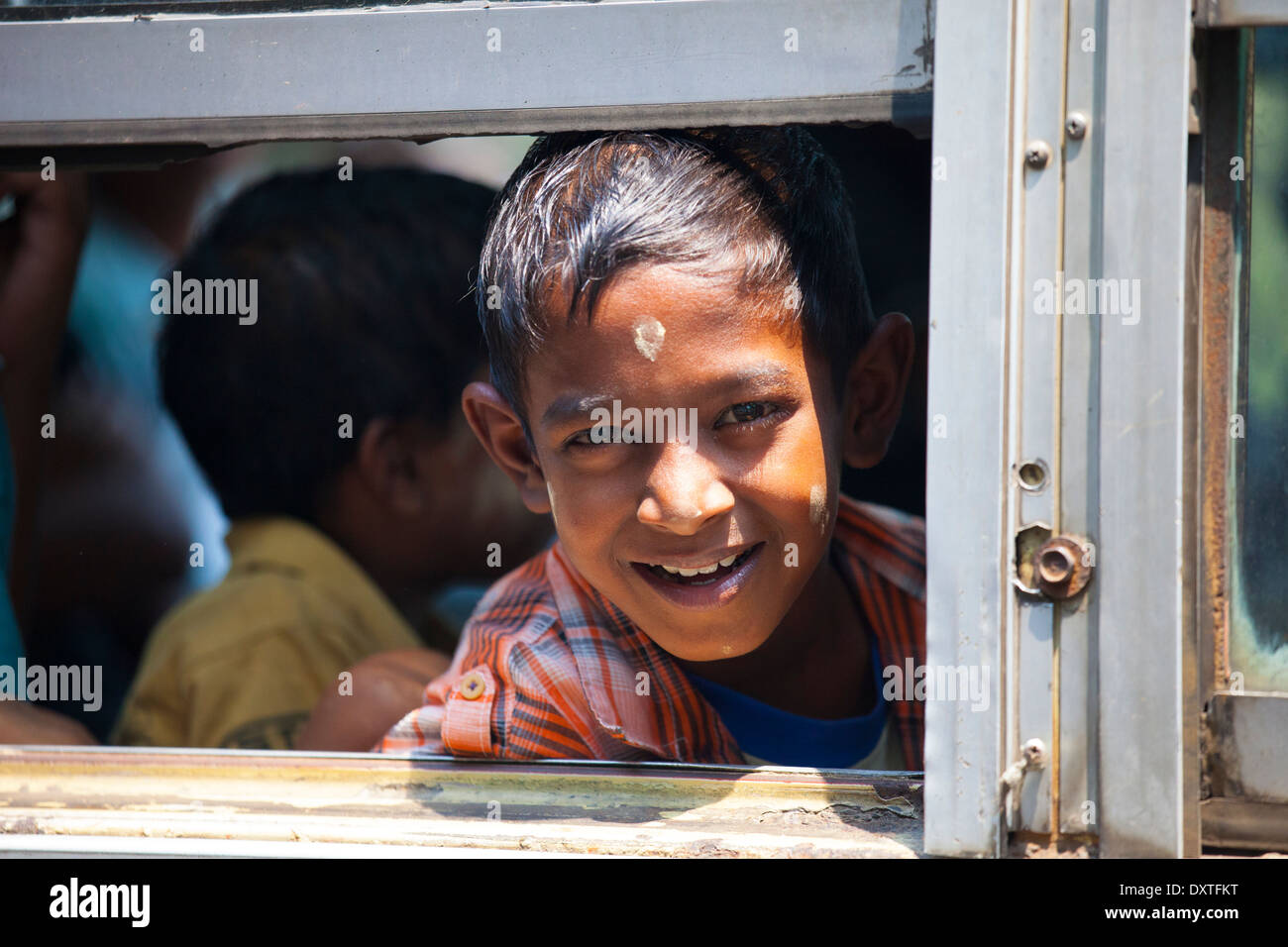 Burmese boy in Yangon, Myanmar Stock Photo - Alamy