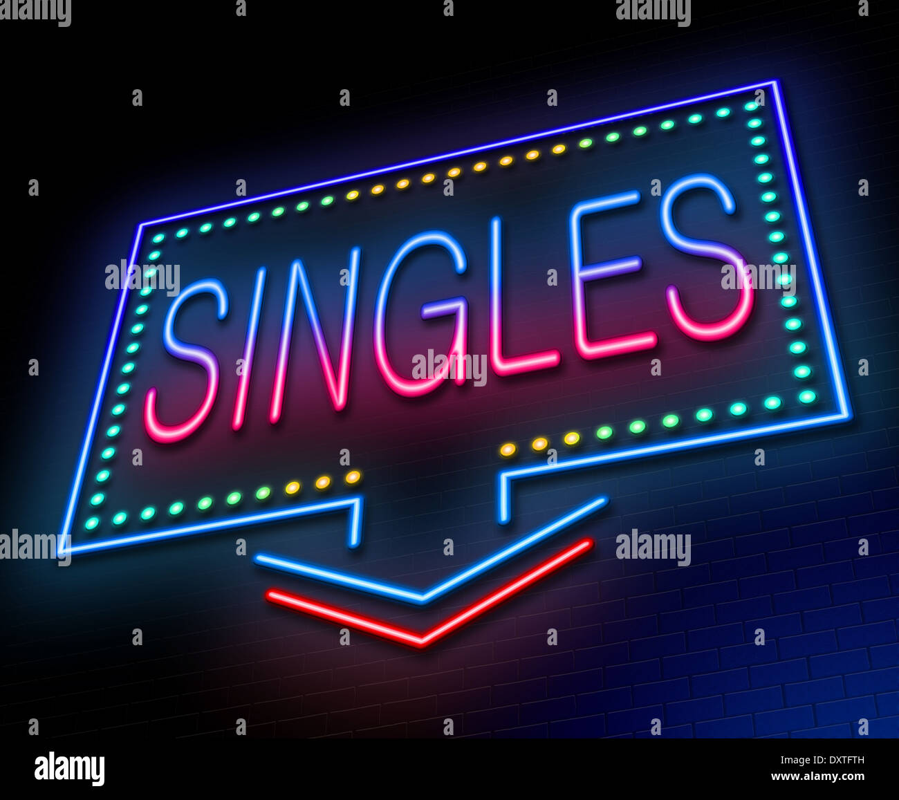 Singles only sign hi-res stock photography and images - Alamy