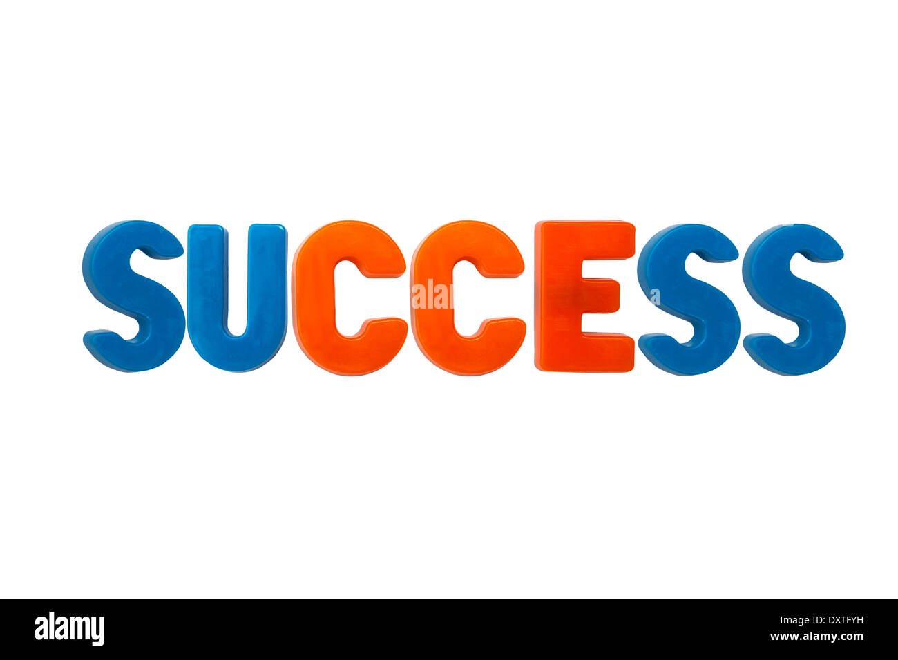 Letter magnets SUCCESS isolated on white Stock Photo - Alamy