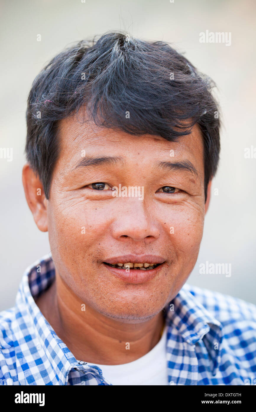 Local man in Yangon, Myanmar Stock Photo - Alamy