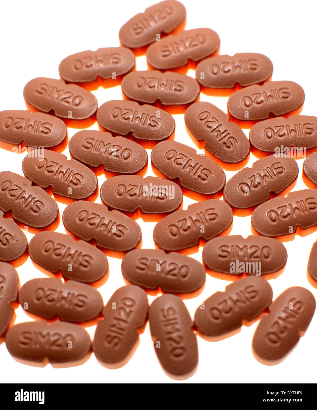Simvastatin (statin) 20mg tablets, London Stock Photo - Alamy