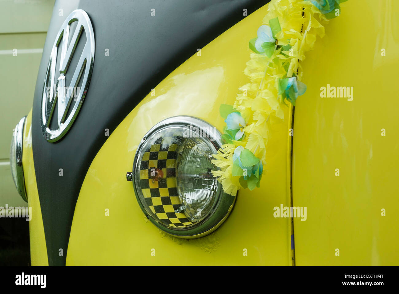 Volkswagen Van headlight detailing Stock Photo - Alamy