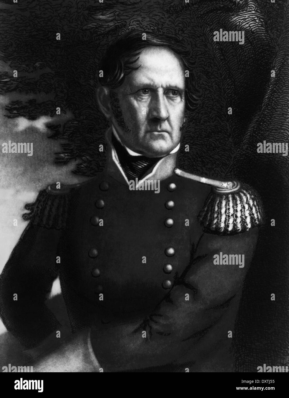 Vintage portrait of Winfield Scott Stock Photo - Alamy