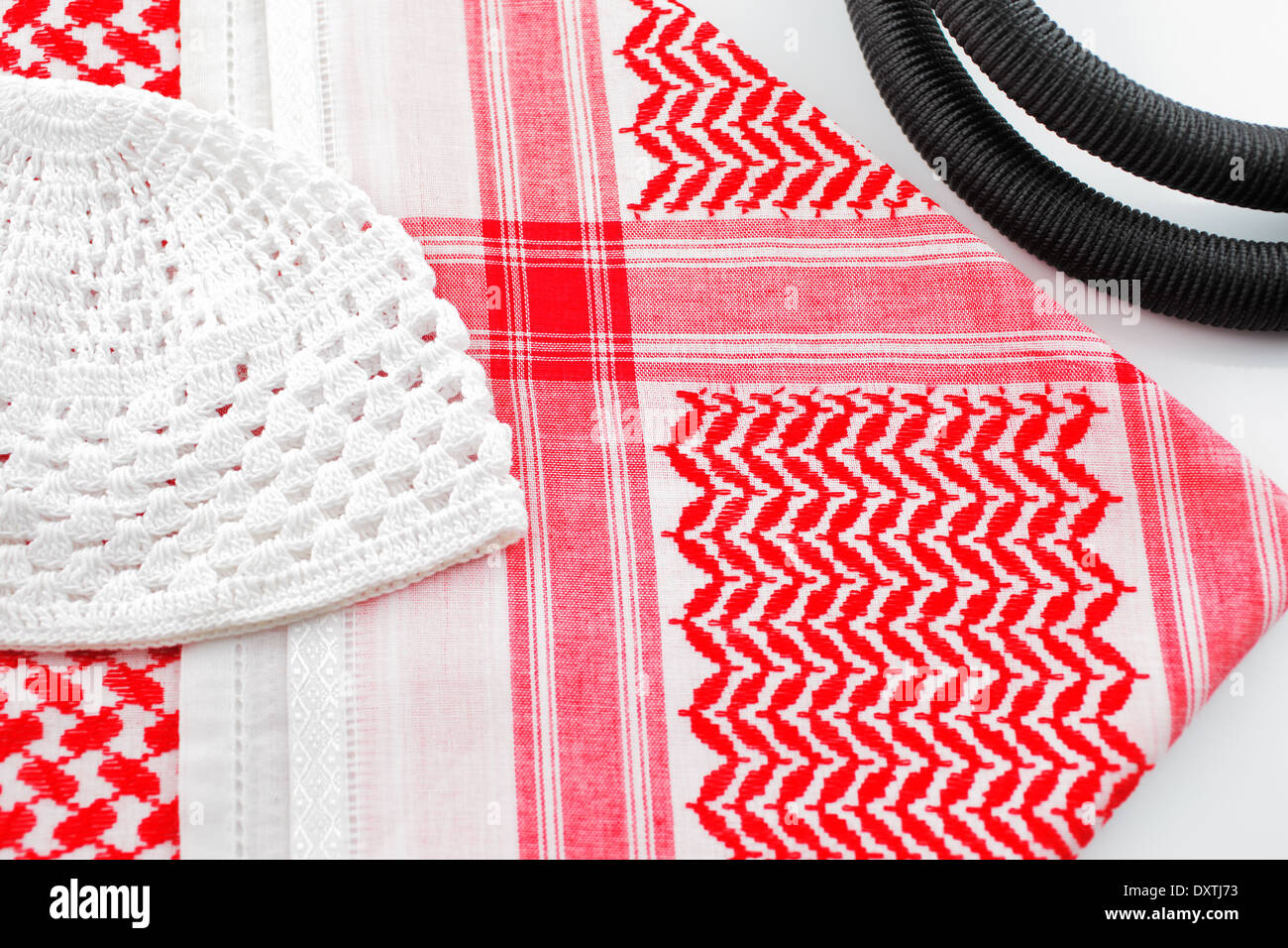 Ghutrah along with the agal and skull cap are usually worn by men as a ...