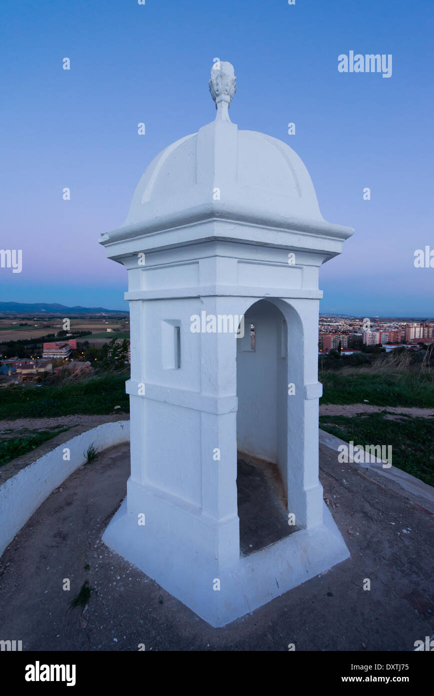 Sentry Box on the entrance of the military fortified castle of Sant ...