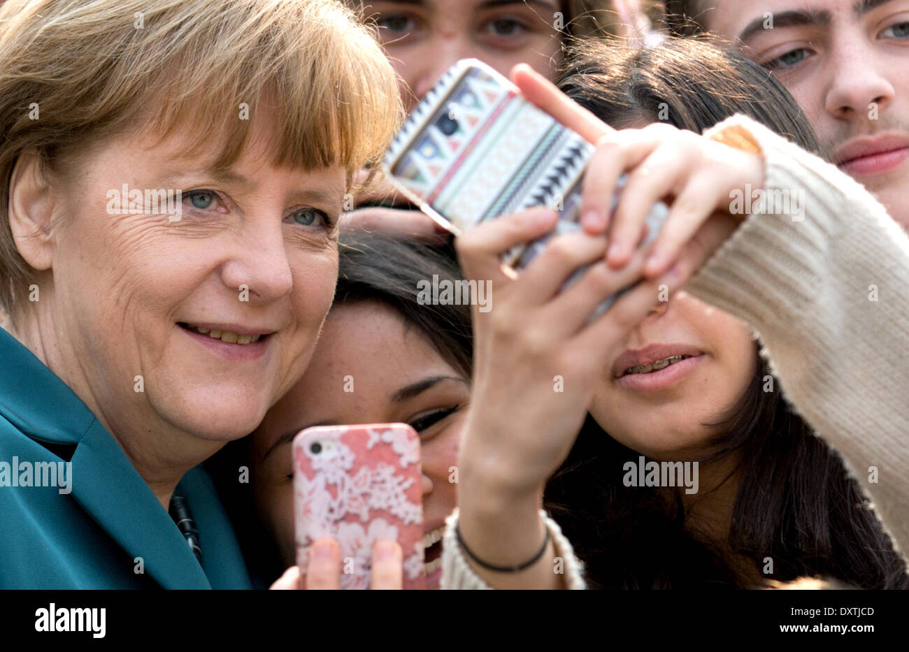 Berlin, Germany. 31st Mar, 2014. German Chancellor Angela Merkel (CDU ...