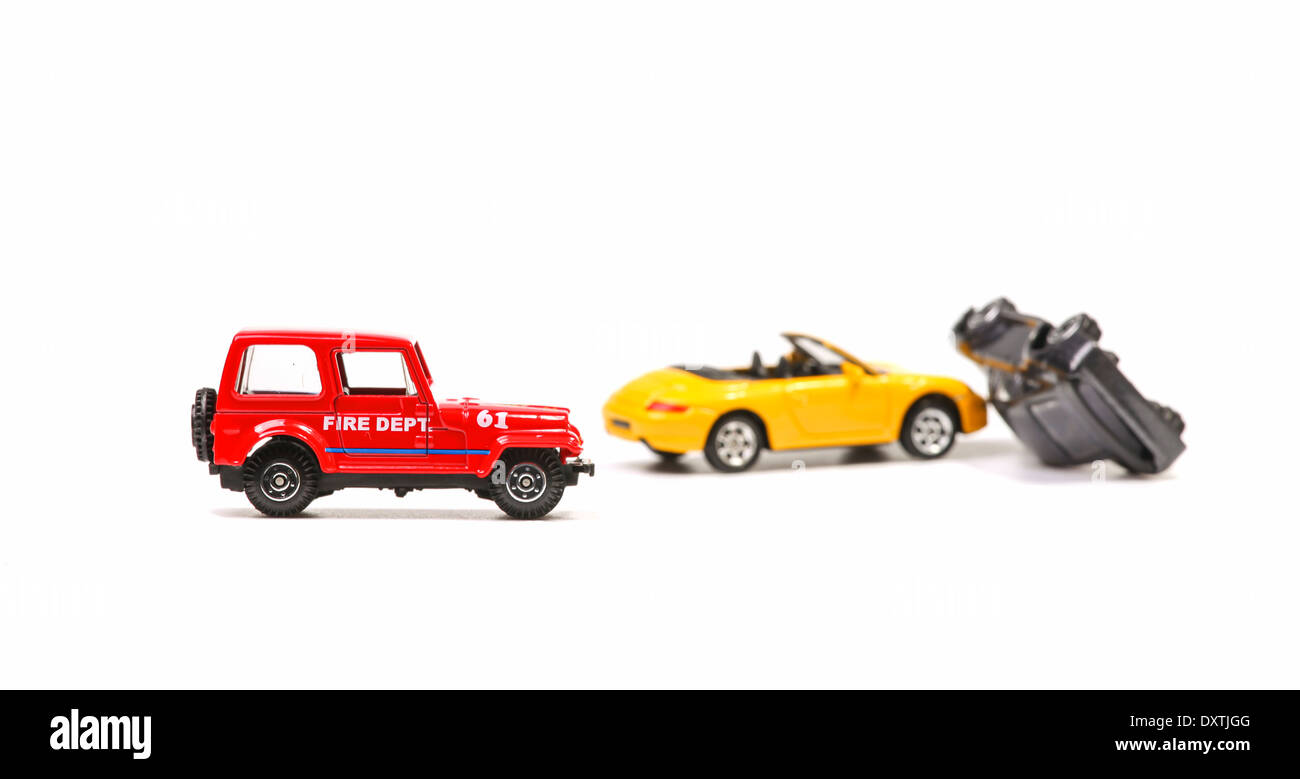 Auto accident crash collision Cut Out Stock Images & Pictures - Alamy