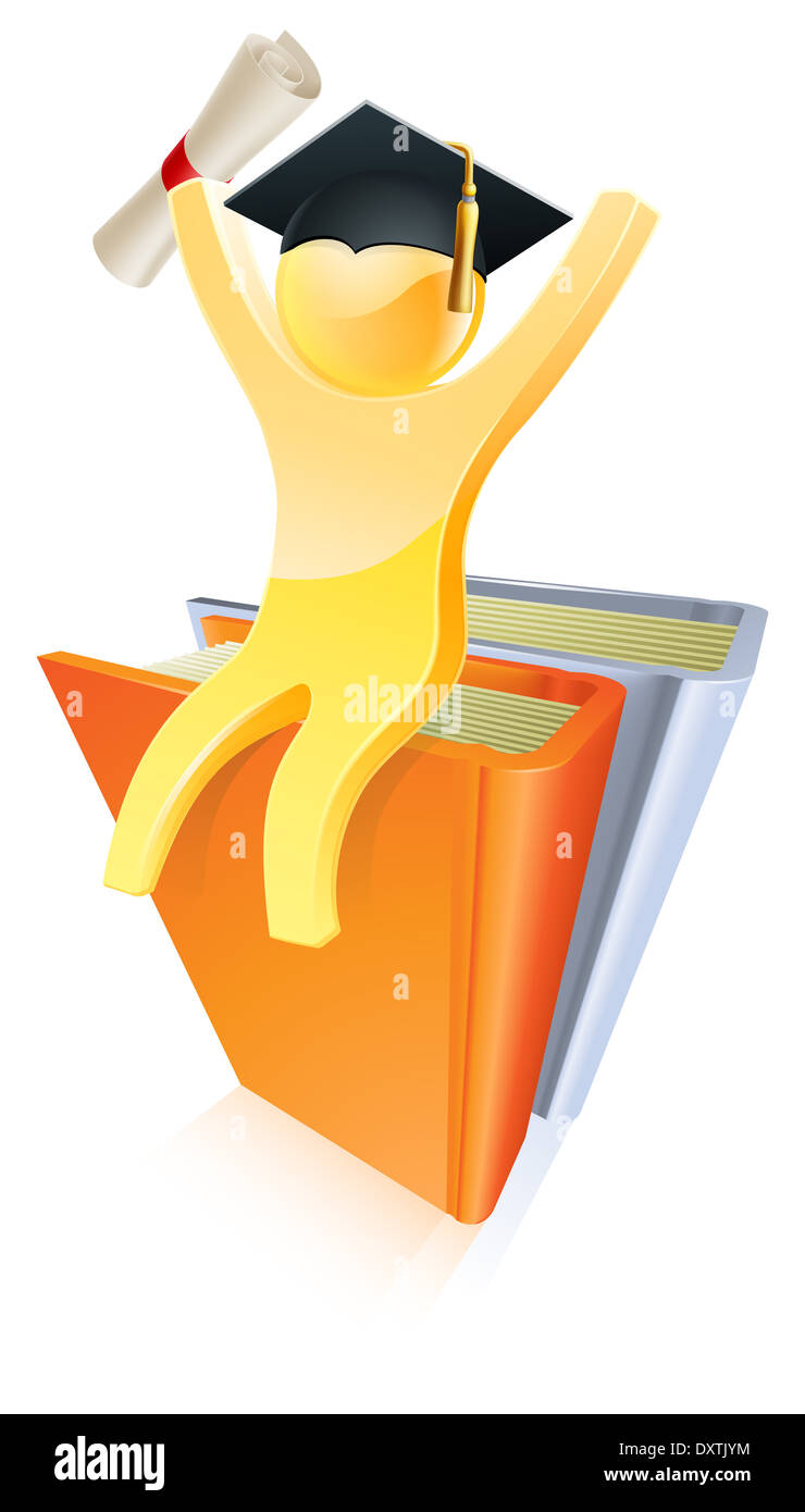 Man diploma cartoon illustration hi-res stock photography and images ...
