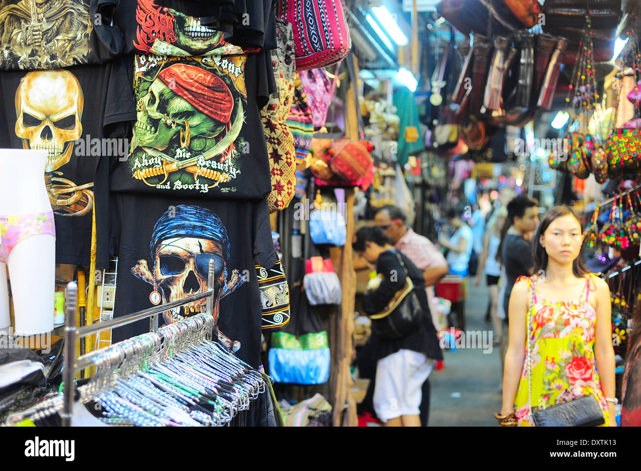 BANGKOK, THAILAND - MARCH 03, 2013: Chatuchak weekend market in Bangkok, Thailand. It is the ...