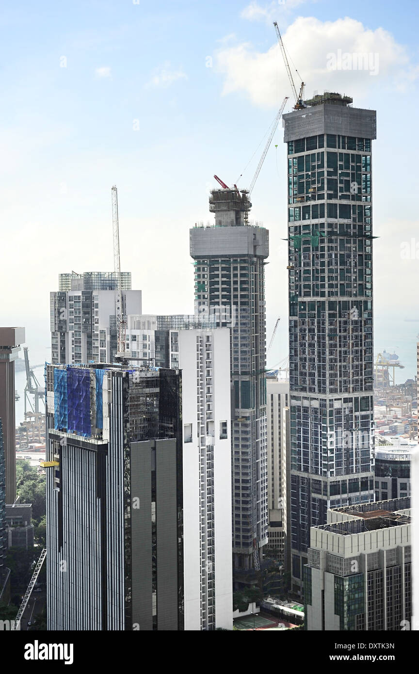 View of construction site in downtown of Singapore Stock Photo - Alamy