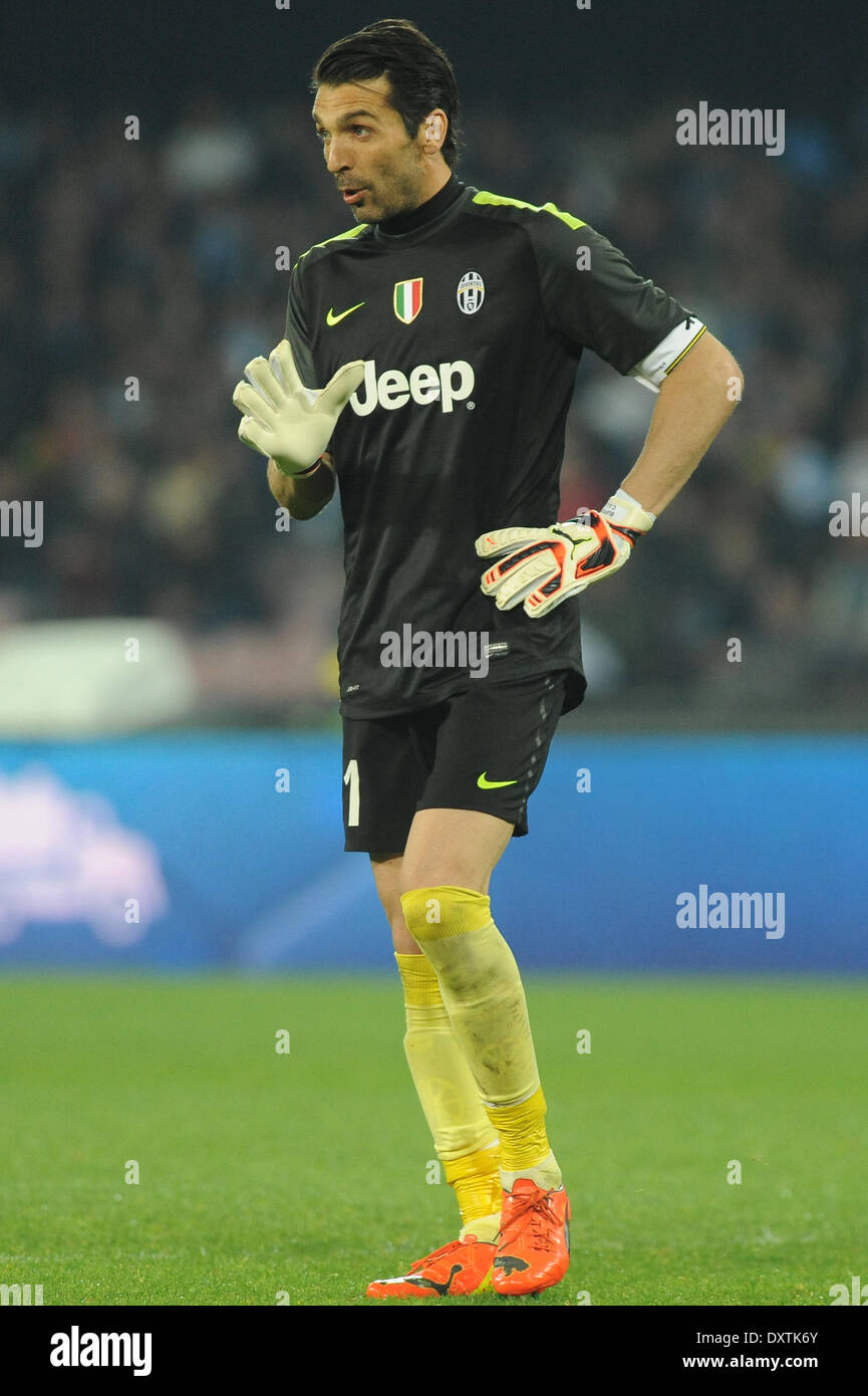 Naples, Italy. 30th Mar, 2014. Gianluigi Buffon during Italian Serie A ...