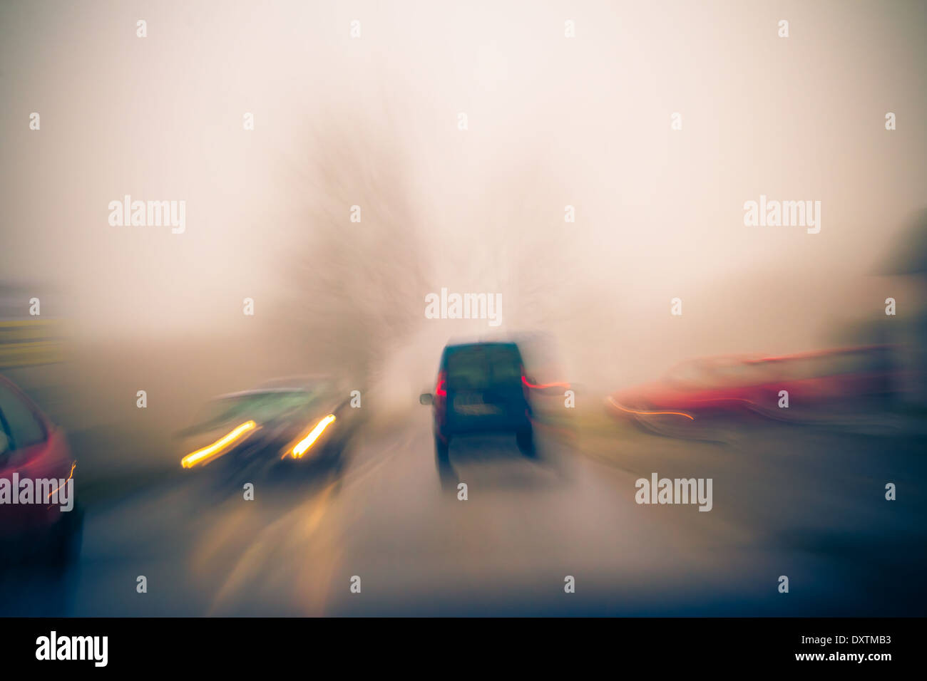 Blurry view of the road going cars Stock Photo - Alamy
