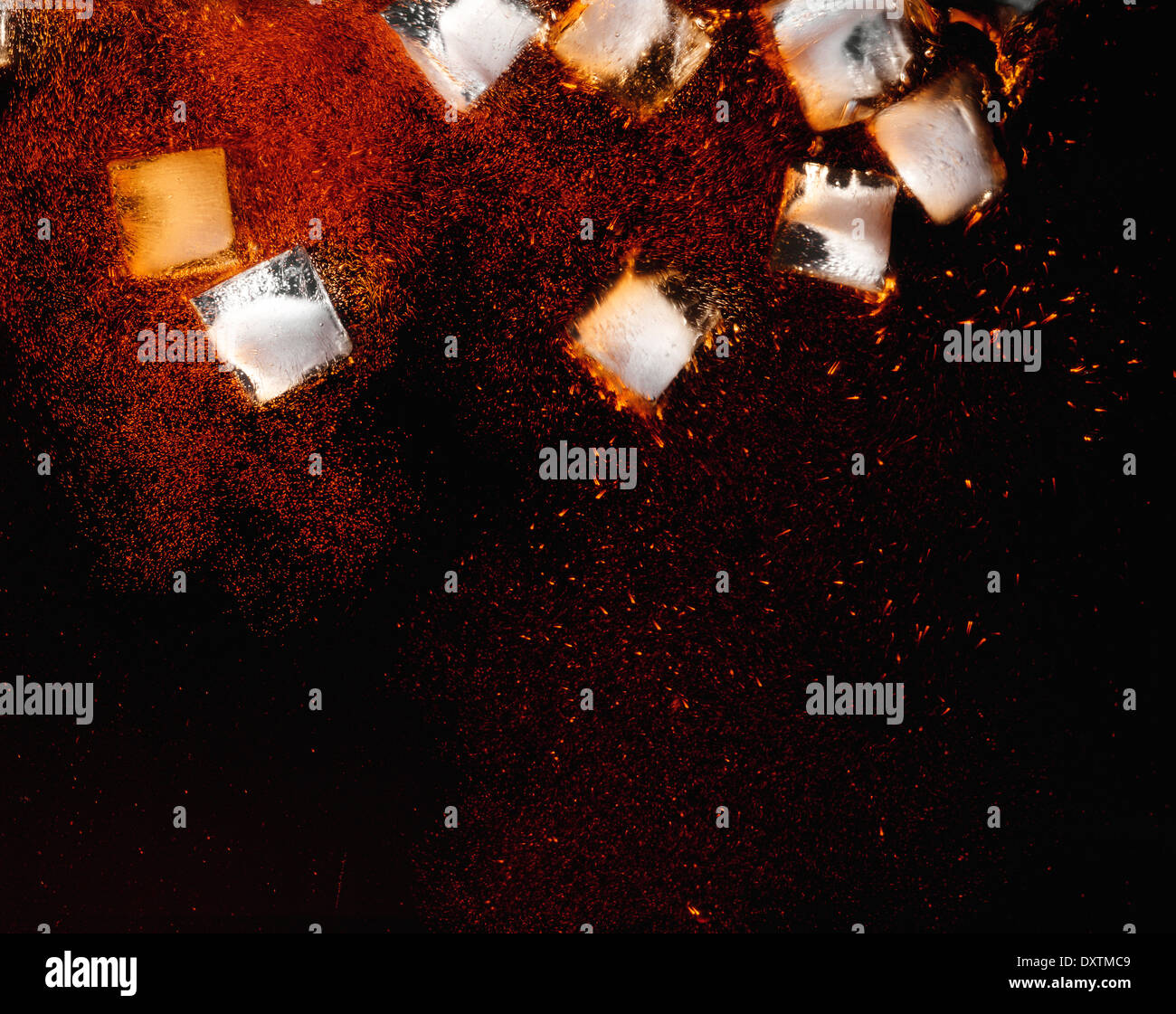Close-up of a glass of Coca cola Stock Photo - Alamy
