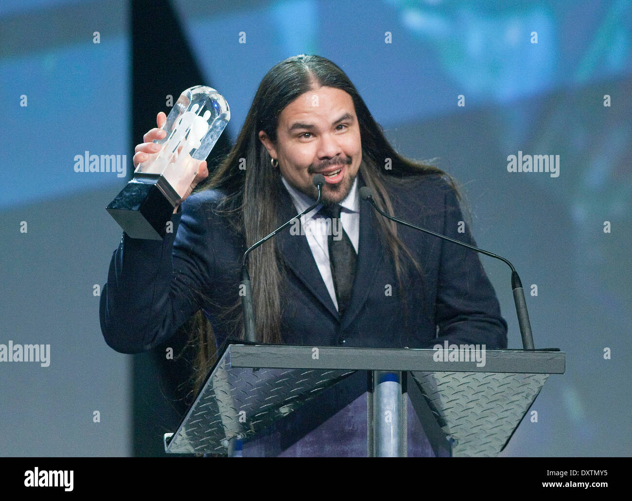 Winnipeg, Manitoba, Canada. 29th Mar, 2014. GEORGE LEACH wins the ...
