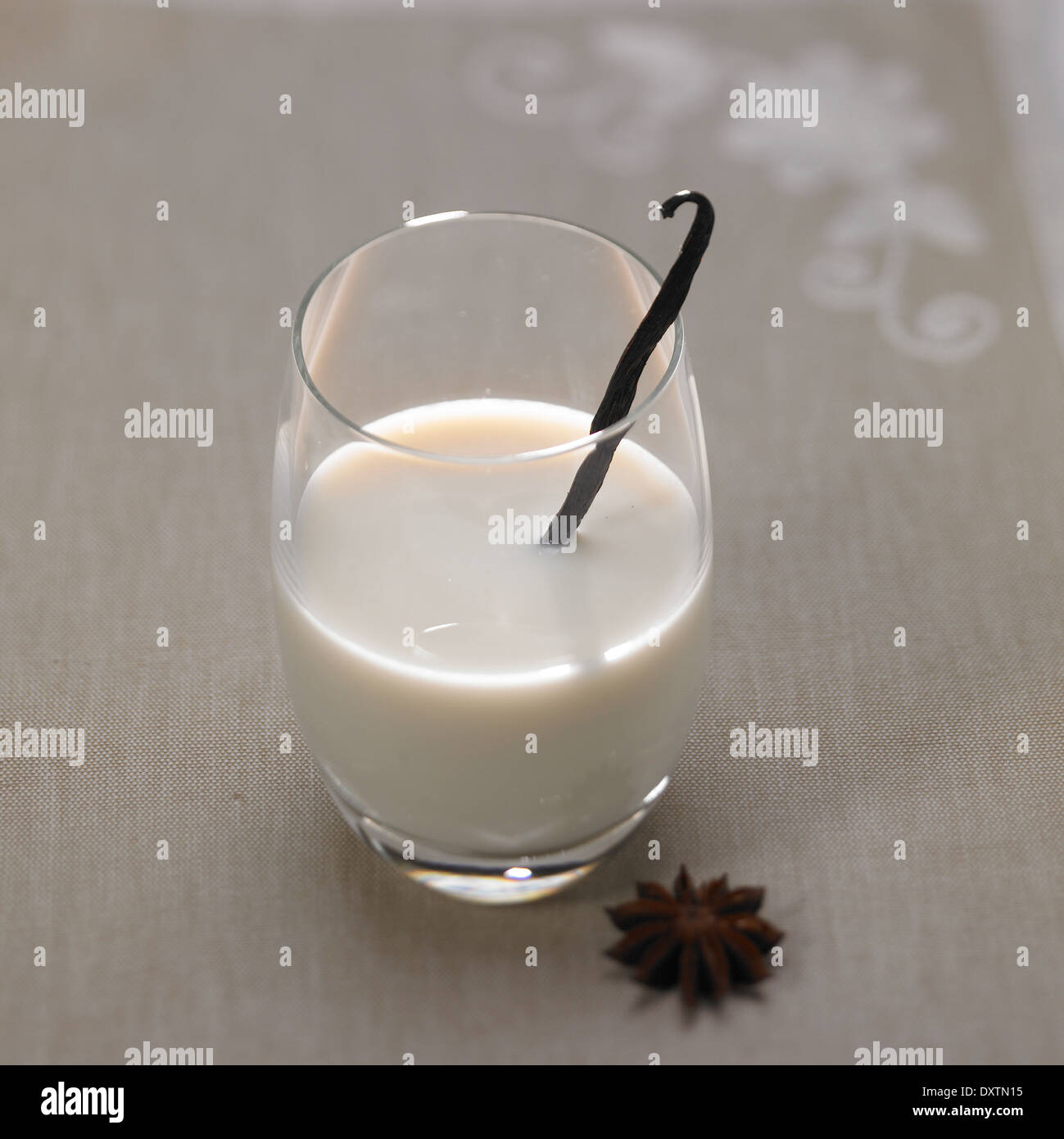 Glass of spicy milk Stock Photo - Alamy