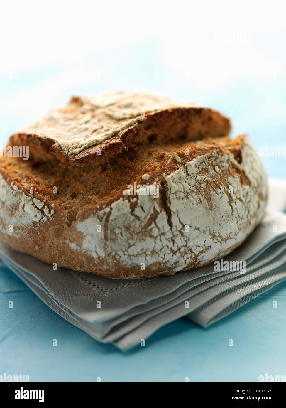 Round bread loaf Stock Photo - Alamy