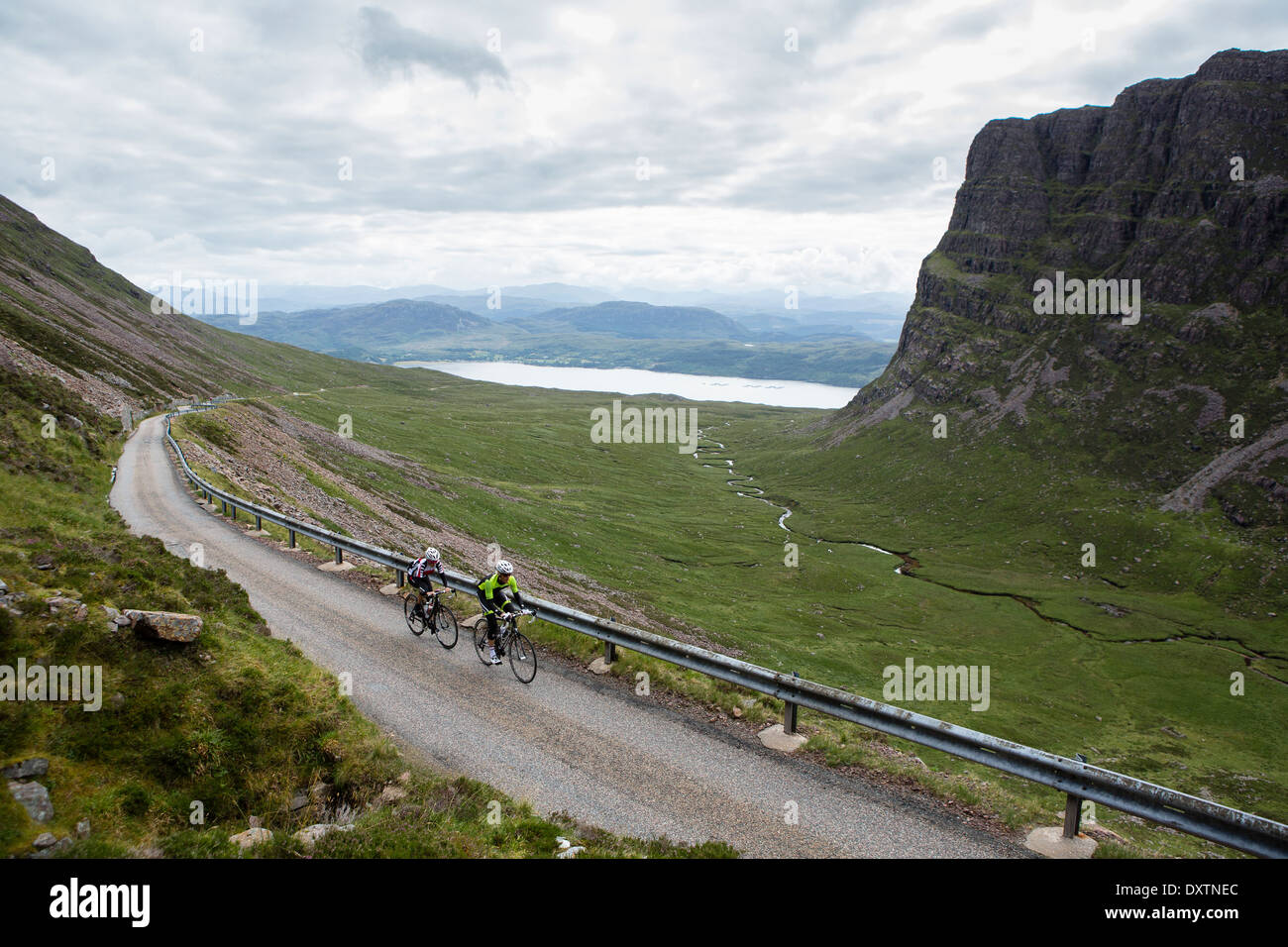 Two cyclists take on Britain's longest road climb in Lochcarron ...