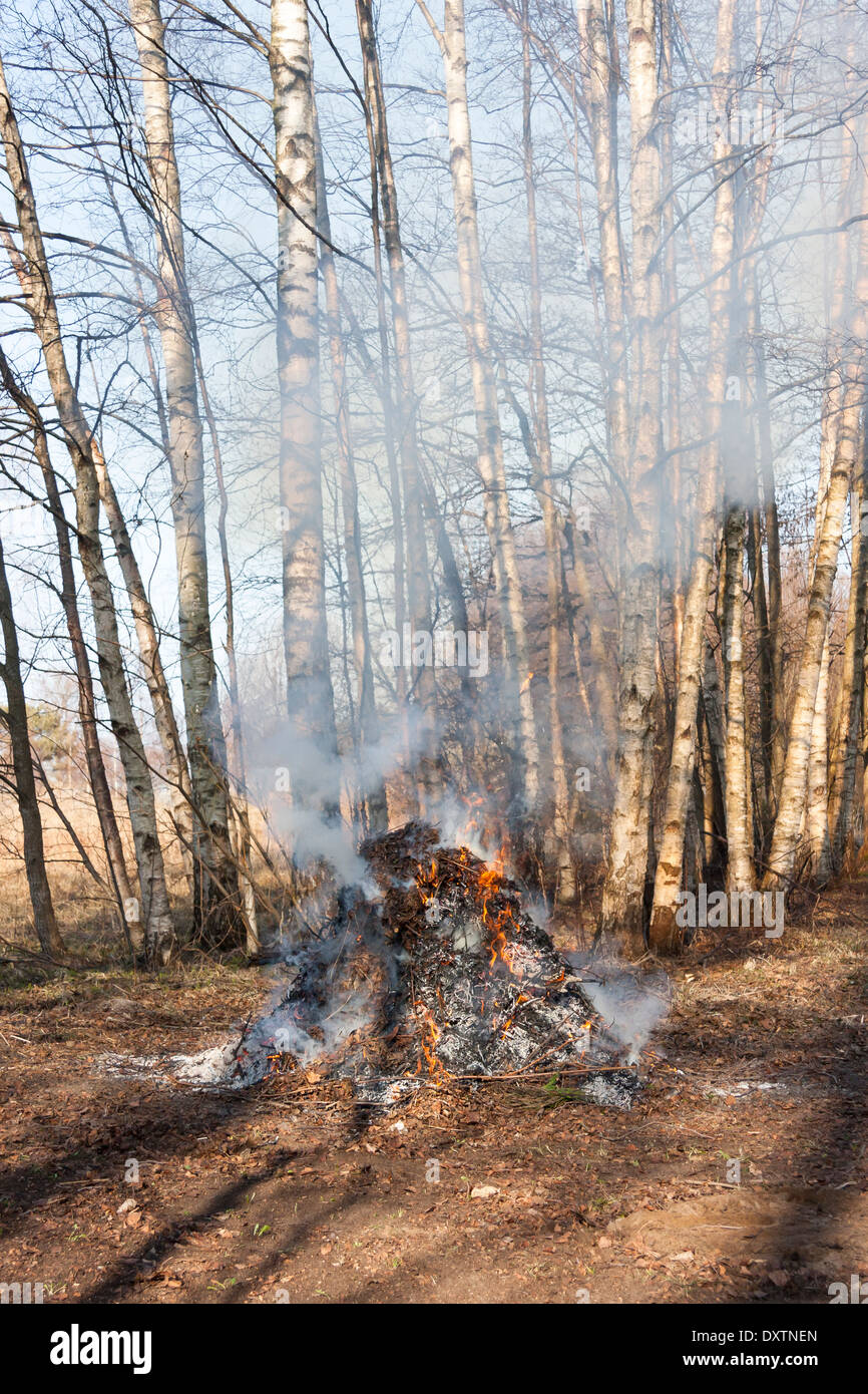 Small fire smoke hi-res stock photography and images - Alamy
