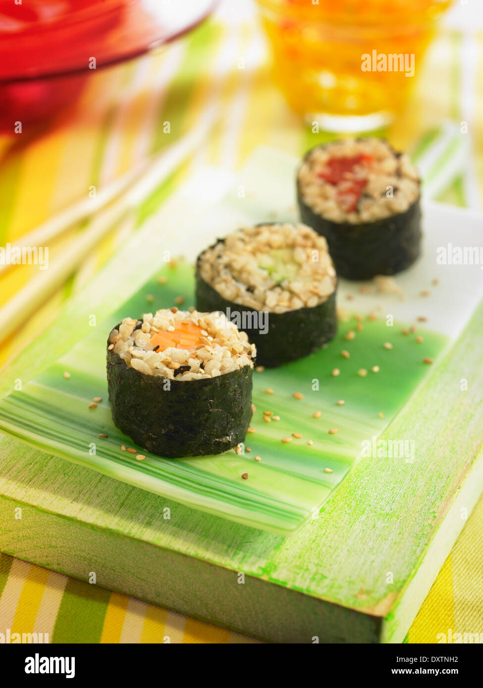 Peanut butter nori seaweed makis hi-res stock photography and images ...