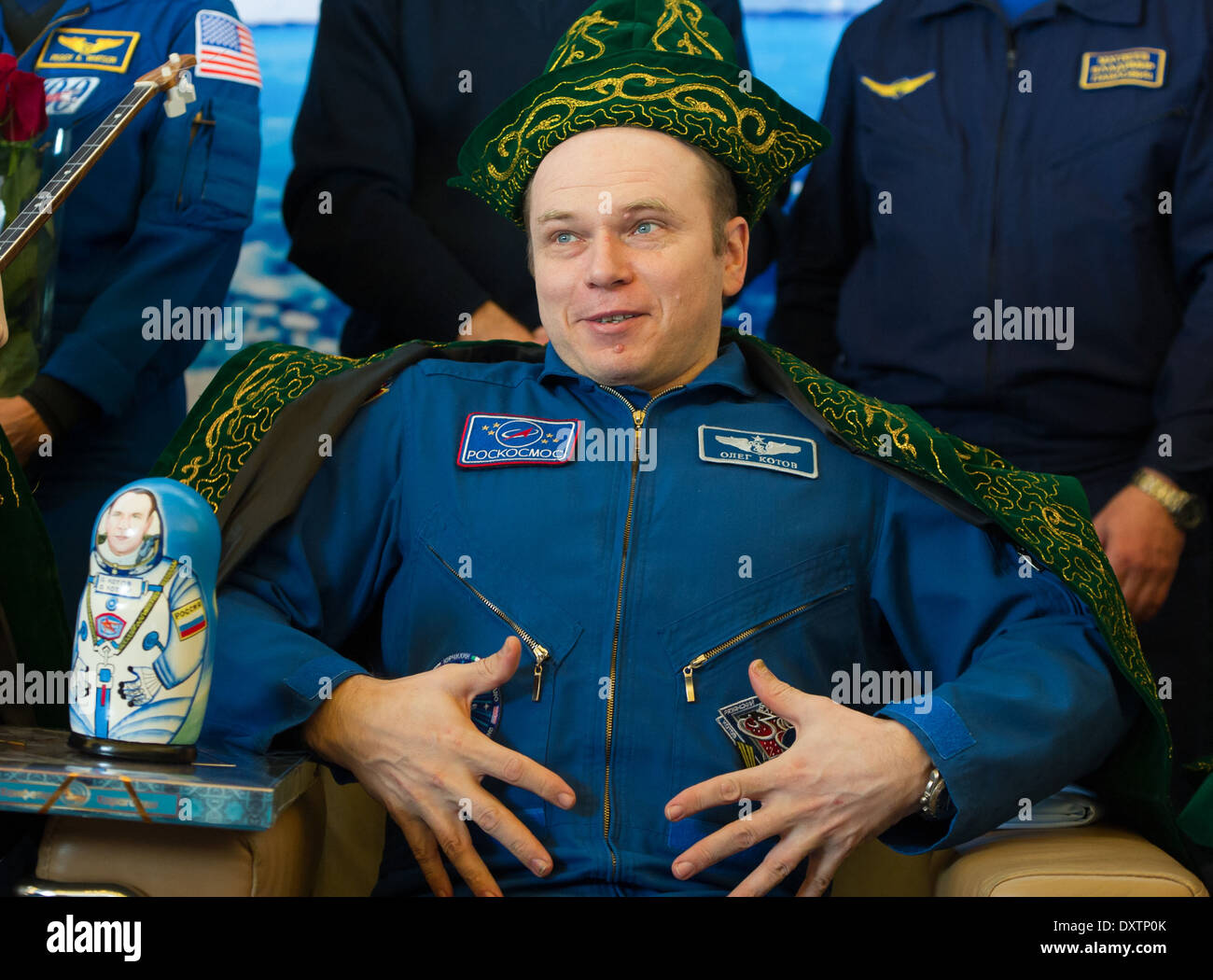 Expedition 38 Landing Stock Photo - Alamy