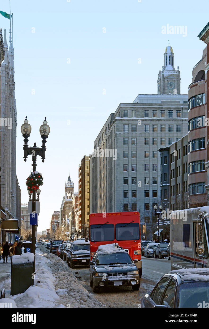 Massachusetts winter road hi-res stock photography and images - Alamy
