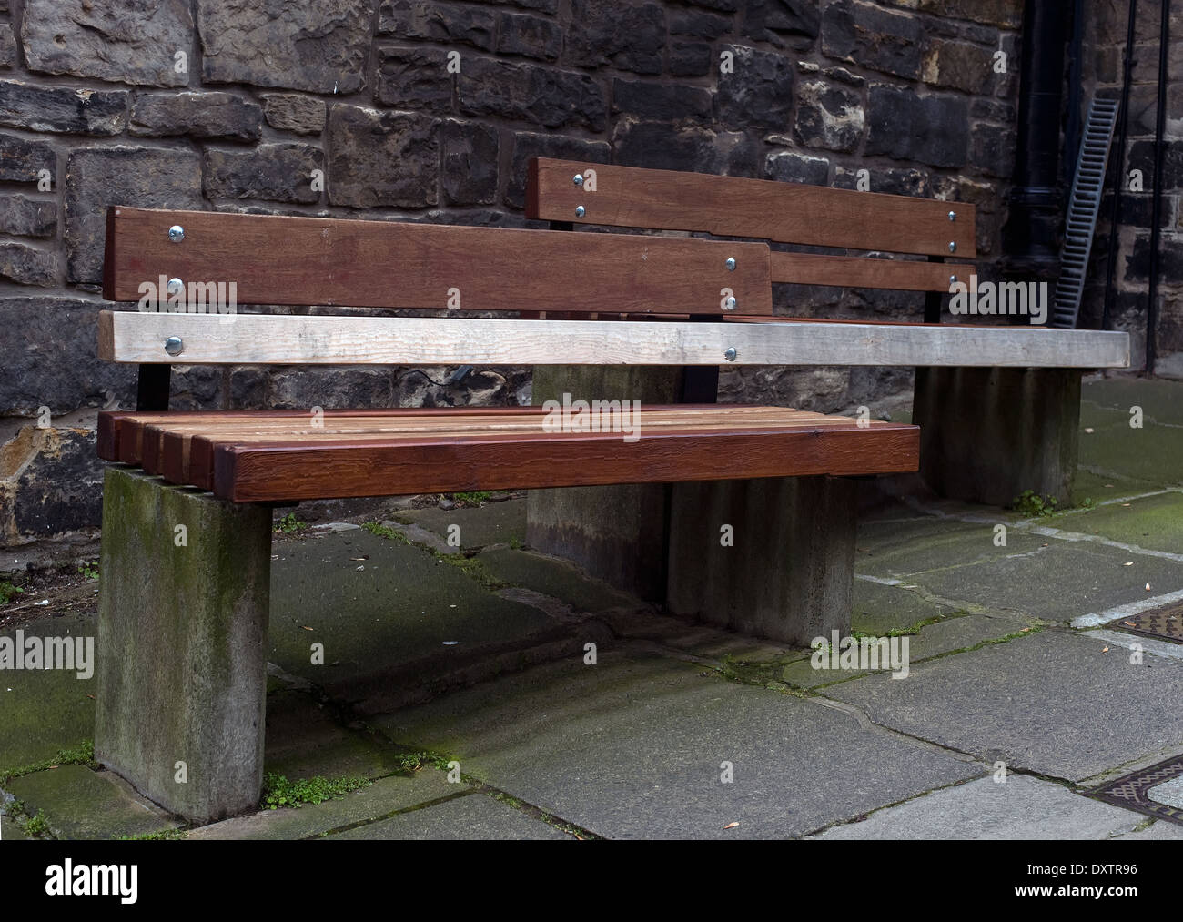 Sitting bench wrought iron fence hi-res stock photography and images ...