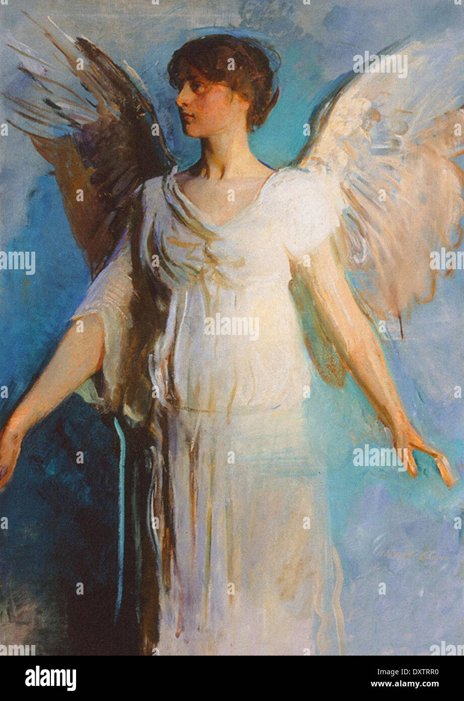 Abbott Handerson Thayer - An Angel - XIX XX th Century - American ...