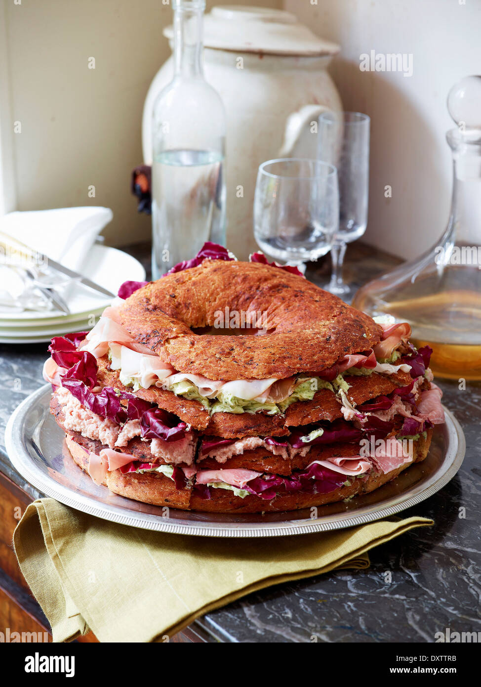 Ham sandwiches hi-res stock photography and images - Alamy