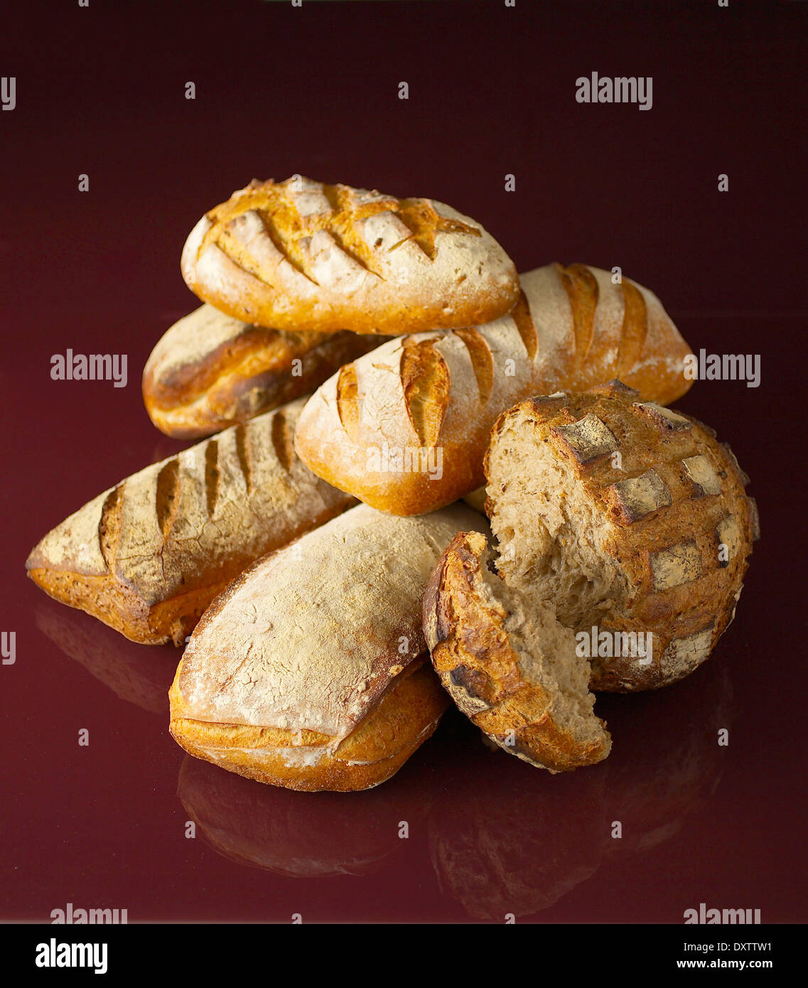 Selection of breads Stock Photo - Alamy