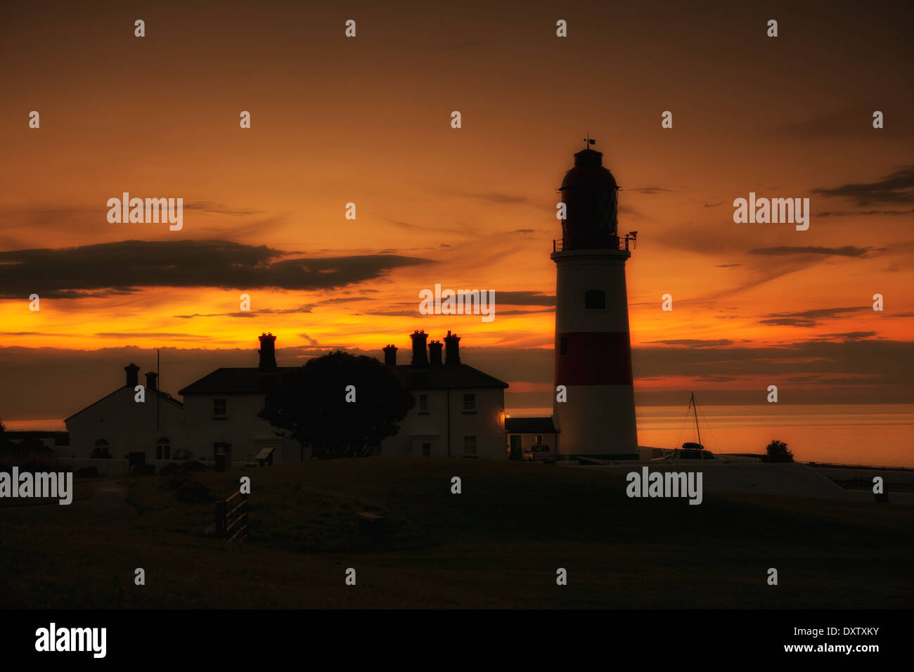 Souter lighthouse silhouette hi-res stock photography and images - Alamy
