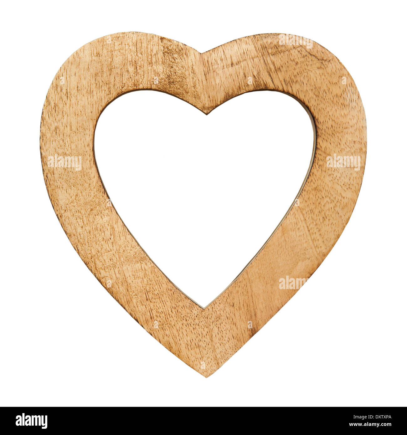 wooden heart with empty spaces isolated on white Stock Photo - Alamy