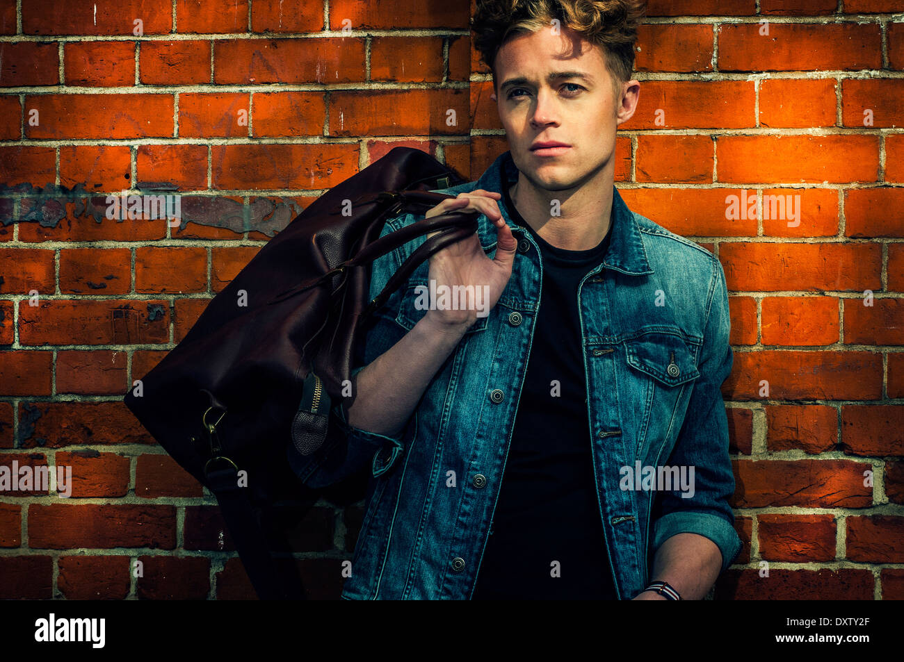 Blonde male model hi-res stock photography and images - Alamy