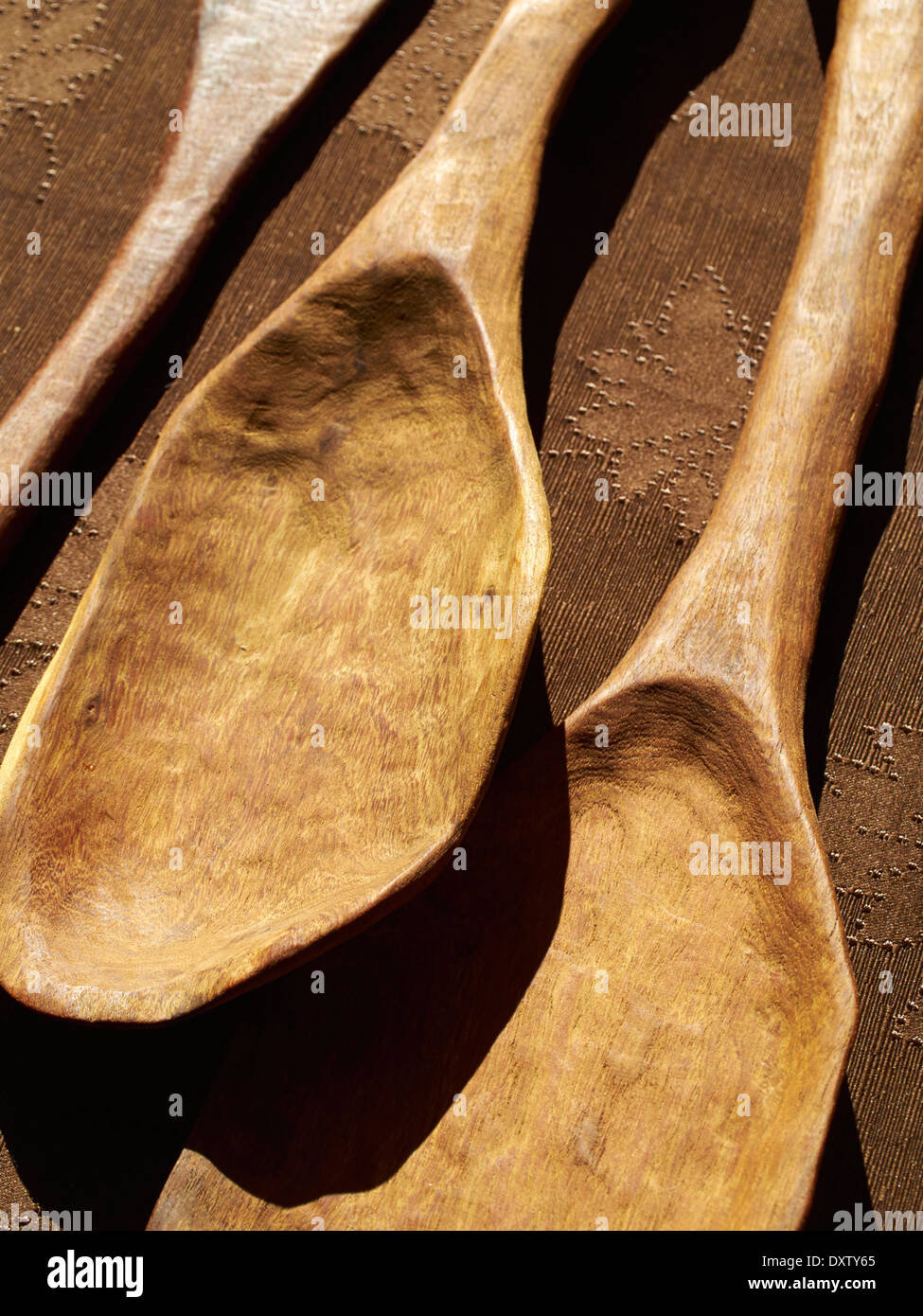 Carved wooden spoons hi-res stock photography and images - Alamy