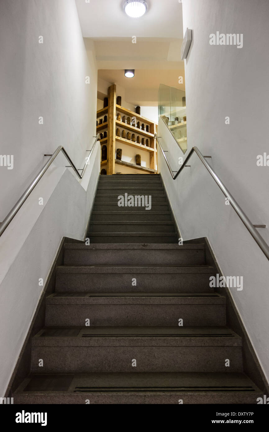 Staircase inside IJzertoren / Yser Tower, First World War One memorial ...
