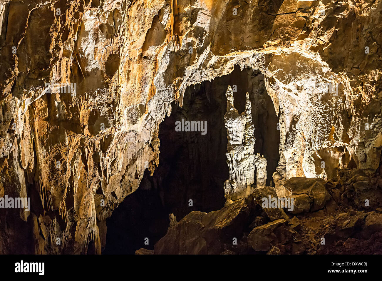 Stalagmite, Grotta Gigante, Italy Stock Photo - Alamy