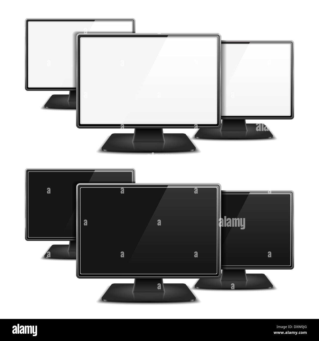 Black and white screens hi-res stock photography and images - Alamy