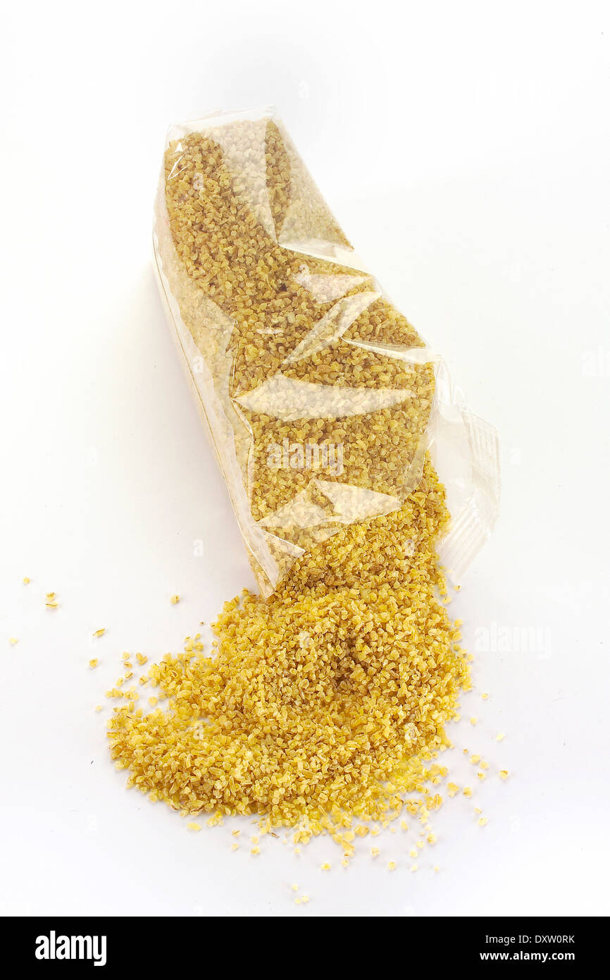 Bag of bulghur Stock Photo - Alamy