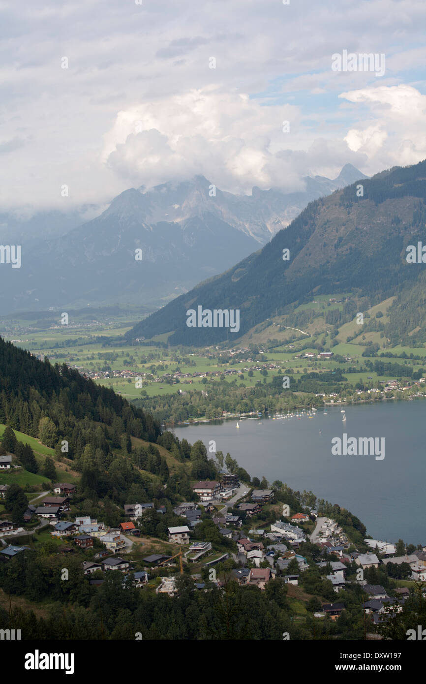 The Zeller See and The Steineres Meer Alps above Saalfelden from The ...