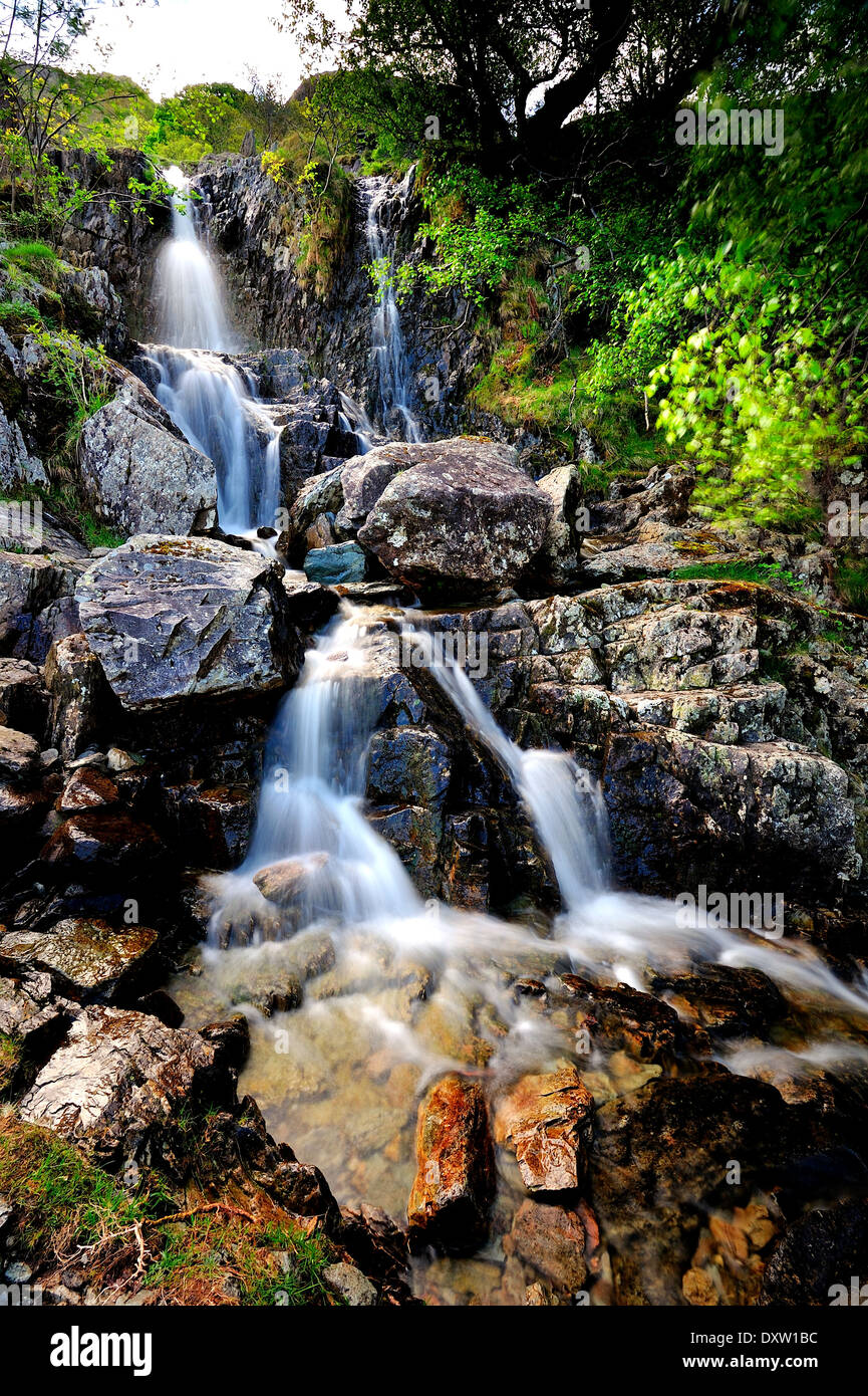Angle Tarn Beck Falls Stock Photo - Alamy