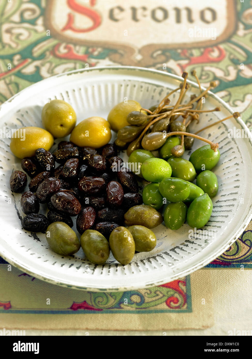Assortment of olives Stock Photo - Alamy