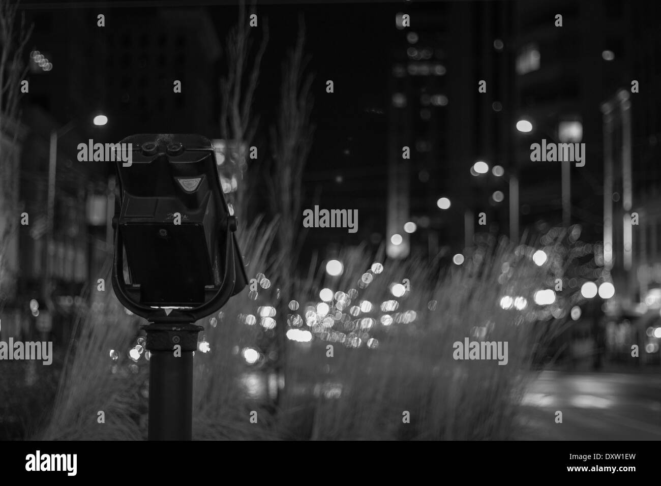 Bokeh city street Black and White Stock Photos & Images - Alamy