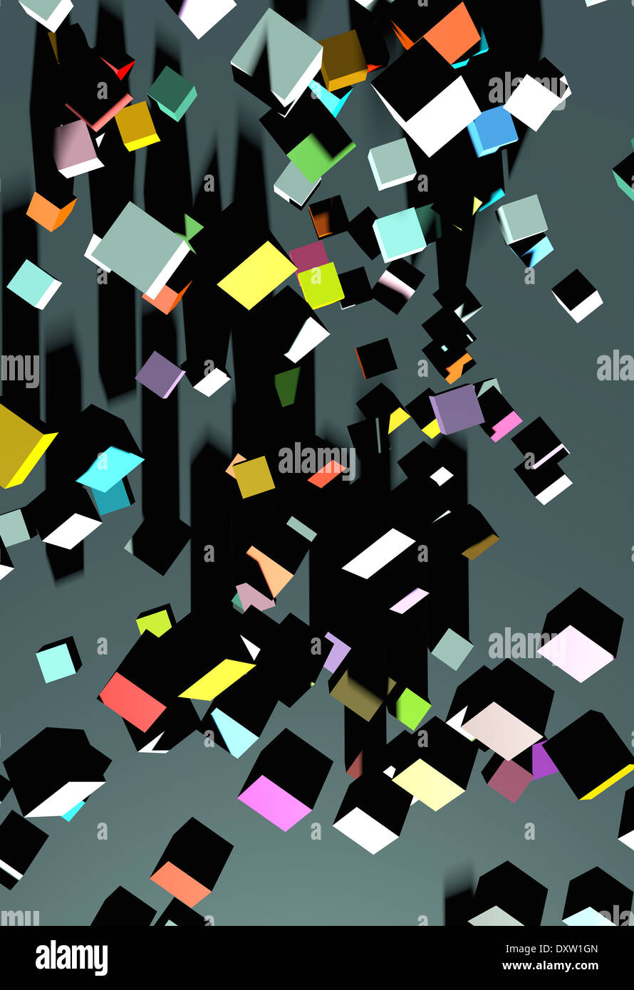 abstract square grey background with bright squares Stock Photo - Alamy