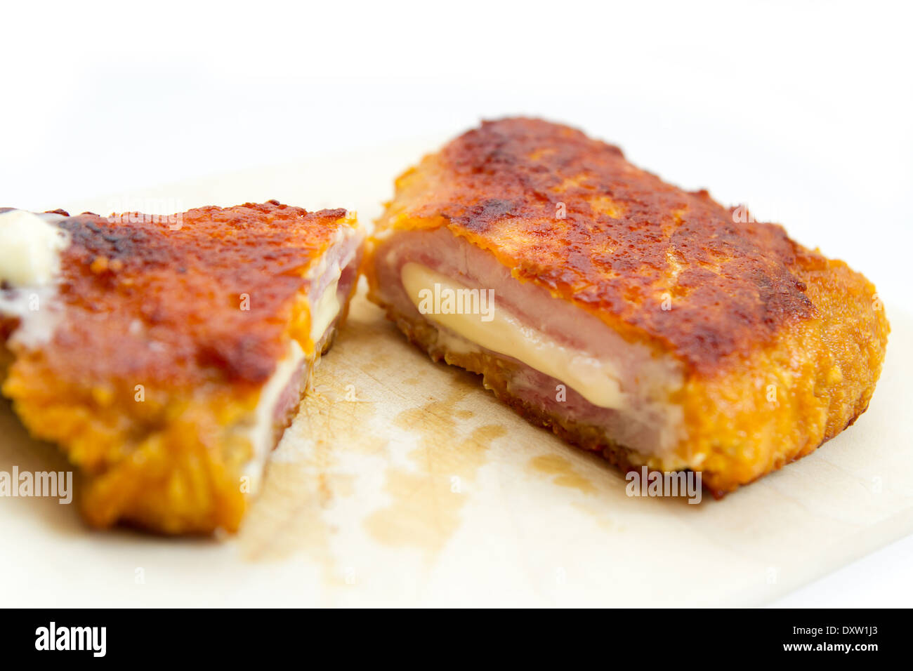 Cordon Bleu on white Stock Photo - Alamy