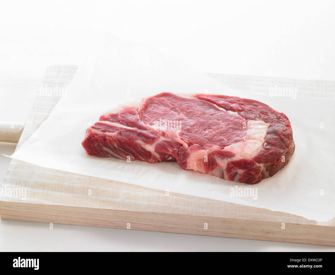 Raw beef entrecote Stock Photo - Alamy