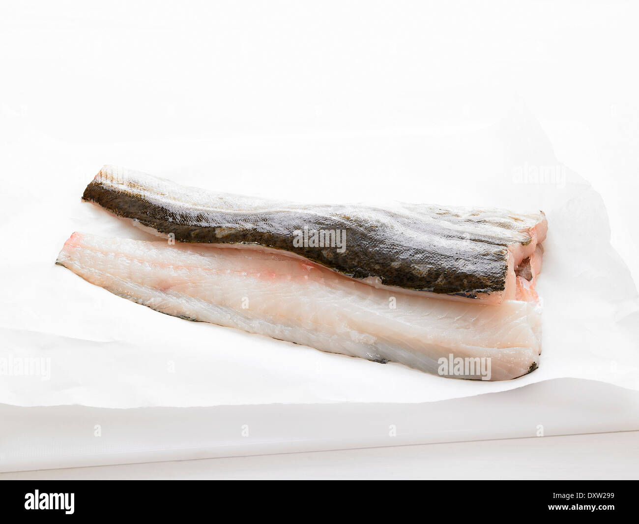 Raw fillets of cod Stock Photo - Alamy